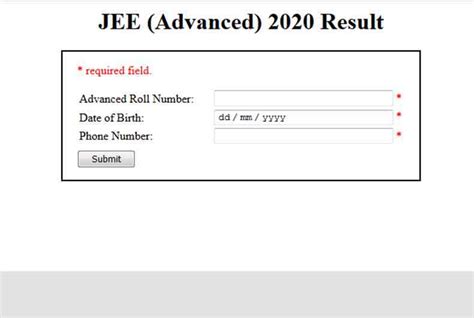 JEE Advanced 2020 Result Declared Use This Link To Check Ummid Com