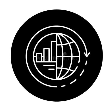 Global Integration Black Icon Vector Sign On Isolated Background