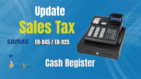How To Update Sales Tax On Sam4s Er 945 925 Youtube