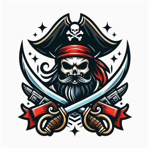 Pirate Logo Illustration Premium Ai Generated Vector