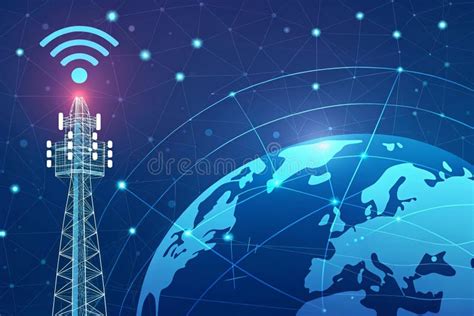 Vector Abstract Global Future Technology Electric Telecom Background Illustration Innovation