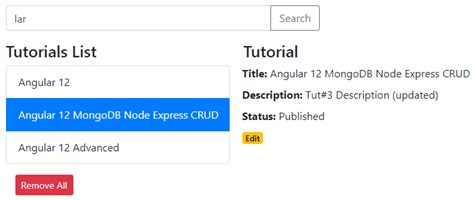 Angular 12 Mongodb Example With Nodejs Express Crud App Bezkoder
