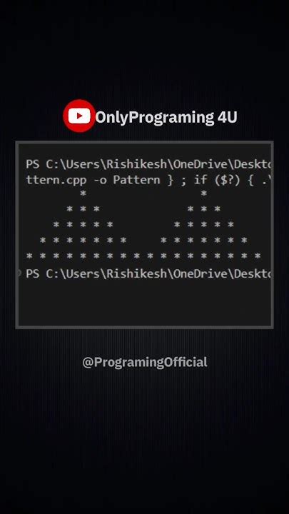 Part 3 Print Pattern Using C Language In A Few Seconds Quick Tips Youtube