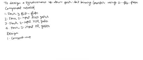 SOLVED Design Deeds Program Bit Asynchronous Down Counter Using T Flip Flop