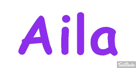 Aila Name Animated  Logo Designs