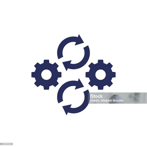 Iteration Icon On White Vector Pictogram Stock Illustration Download Image Now Icon Symbol