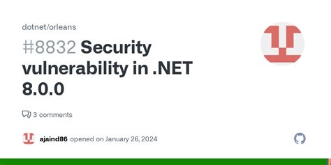 Security Vulnerability In Net 800 · Issue 8832 · Dotnetorleans