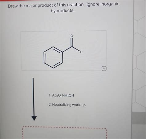 Solved Draw The Major Product Of This Reaction Ignore