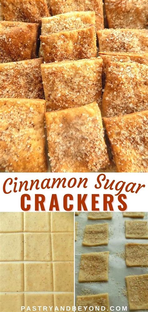 Cinnamon Sugar Crackers Homemade Crackers Recipe Homemade Crackers