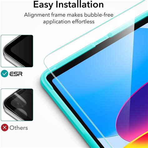 Фолио за iPad 10 2022 10.9 комплект 2, Закалено стъкло, X56, Прозрачен ...
