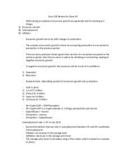 Econ 320 Review For Exam 1 Econ 320 Review For Exam 1 When Doing An Analysis Of Economic