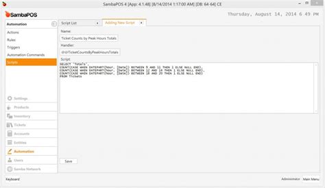 9 1 2 Creating Custom Reports With SQL SambaPOS Knowledgebase