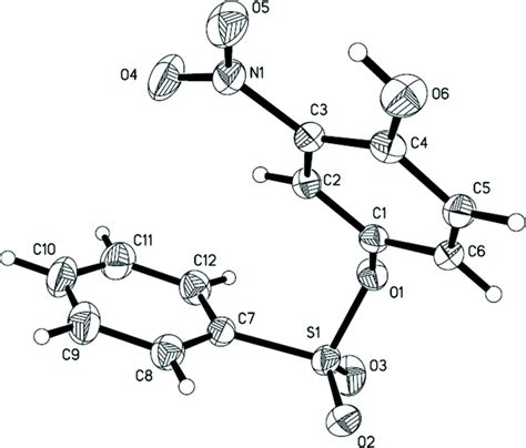 A View Of The Molecular Structure Of I Showing The Atom Labelling