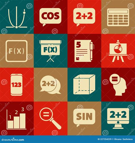 Set Equation Solution Calculation Chalkboard With Diagram Function Mathematical Symbol Graph
