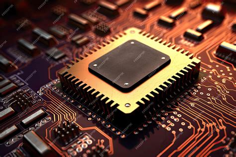 Premium Ai Image Integrated Microchip Computer Hardware