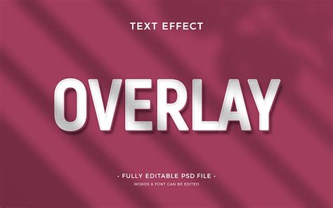 Premium Psd Overlay Text Effect