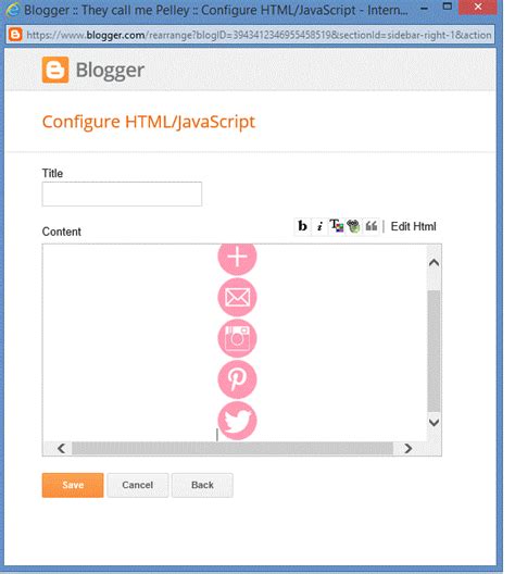 How To Add Social Media Buttons They Call Me Pelley
