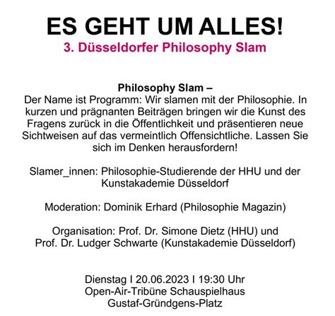 Es Geht Um Alles Öffentliche Philosophie