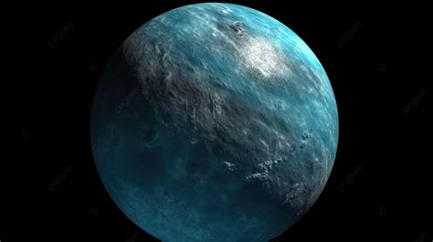 길쭉한 푸른 행성의 이미지 얼음 거인 천왕성의 3d 렌더링 태양에서 일곱 번째 행성 고화질 사진 사진 천문학 배경 일러스트