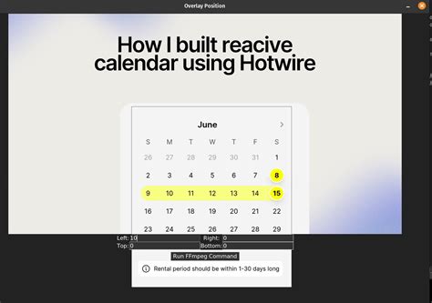 I Made A Gui For Ffmpeg That Helps With Overlay And Background Image