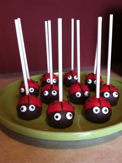 Ladybug Cake Pops