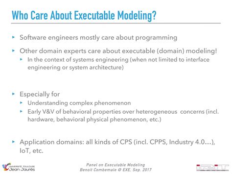 Executable Modeling For Systems Software And Cyber Physical Systems Ppt