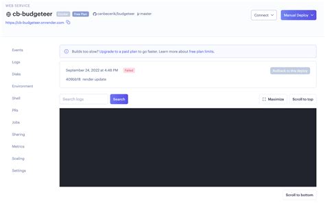 Deploy Failing Without Any Logs Render