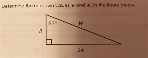 Solved Determine The Unknown Values R And W In The Figure Chegg