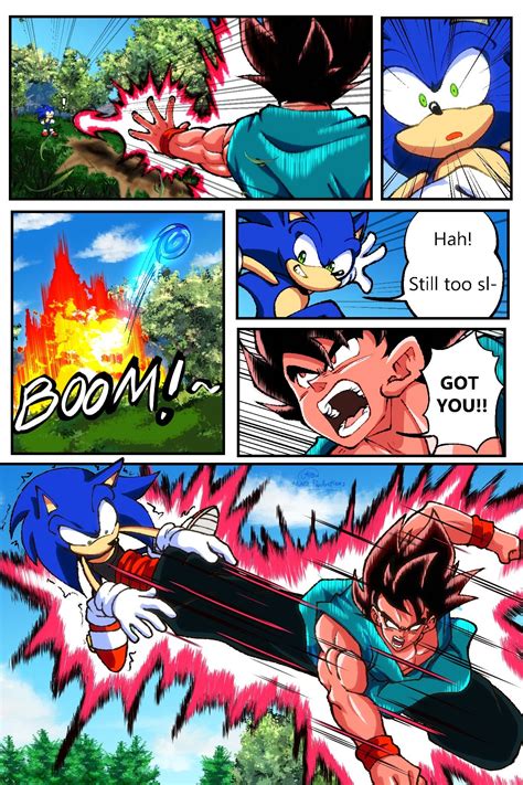 A Sparring Match Between Sonic And Goku Kadproductions R
