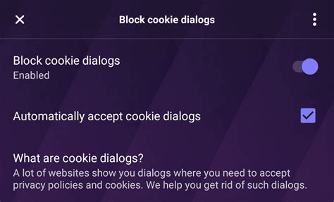 opera touch for android how to block cookie notifications technipages
