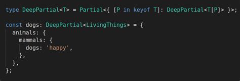 Creating Your Own Deeppartial Type In Typescript To Allow Any Subset Of Object Properties Deeply