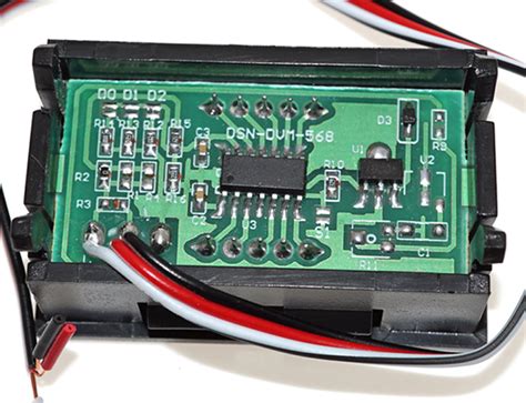 Dc 3 Wire Led Panel Meter Voltage Voltmeter Car Oky4092 3 Okystar