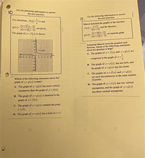 solved two functions f x x1 1 and
