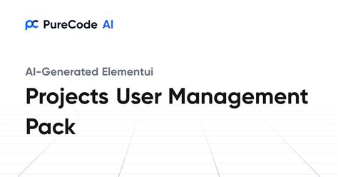 Build Great Elementui Projects User Management Pack Components Faster Using Ai Tools