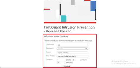 Technical Tip How To Configure A Web Rating Overr Fortinet Community
