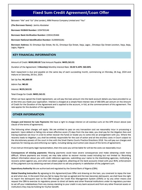 Fixed Sum Agreement Pdf