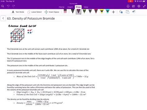 Solved Potassium Bromide Has The Same Lattice Structure As Nacl Given The Ionic Radii Of K