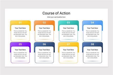 Course Of Action Powerpoint Presentation Template Nulivo Market
