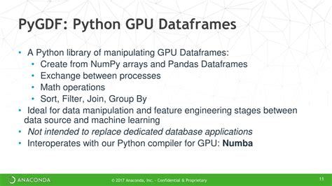 Ppt Gpu Computing With Python And Anaconda The Next Frontier Powerpoint Presentation Id8211513