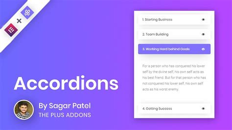 How To Create Amazing Accordions Using Widget For The Plus Addons For