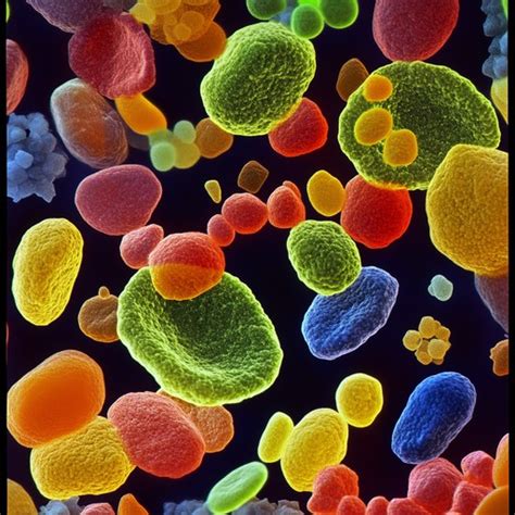 Free Colorful Microscopic Particles Image Microscopic Colorful
