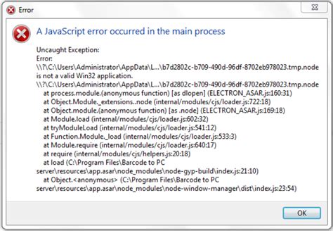 Is Not A Valid Win32 Application Error · Issue 53 · Sentialxnode
