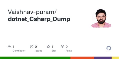 Github Vaishnav Puram Dotnet Csharp Dump