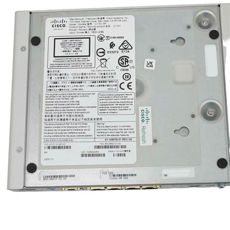 Cisco C1101 4p Integrated Services Router With 4 Gigabit Ethernet Ports Refresh