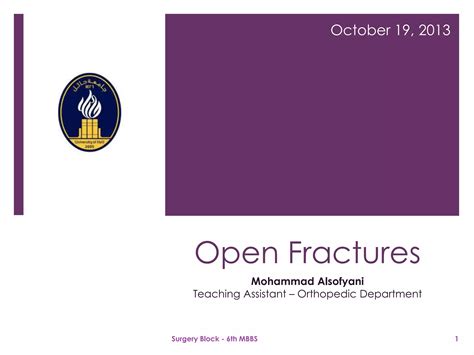 Open Fractures Pptx