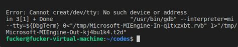 Failed To Open Devtty With Vscode Debugger · Issue 9772 · Microsoftvscode Cpptools · Github