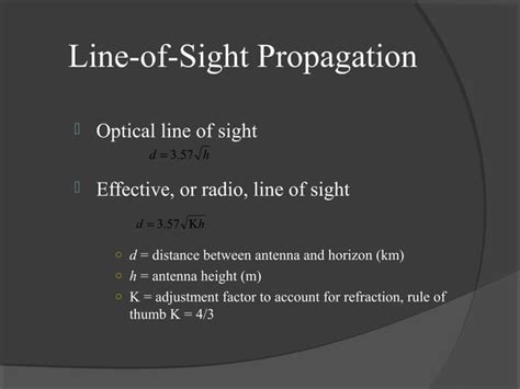 Radio Wave Propagation Presentations Ppt Computer Networking
