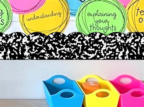 Composition Book Notebook Pattern Bulletin Board Border Boarder In