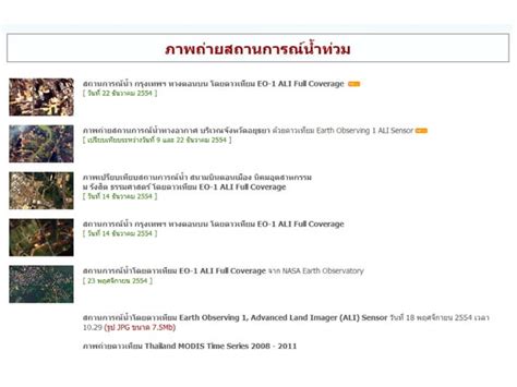 Natural Disaster Monitoring By Sensor Web Technology In Thailand V2 Ppt