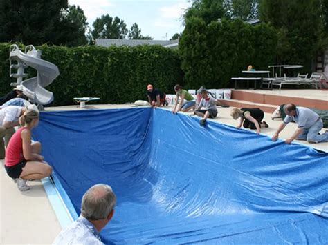 Installing Pool Liner With Pressure Sensitive Spray Adhesives Useful